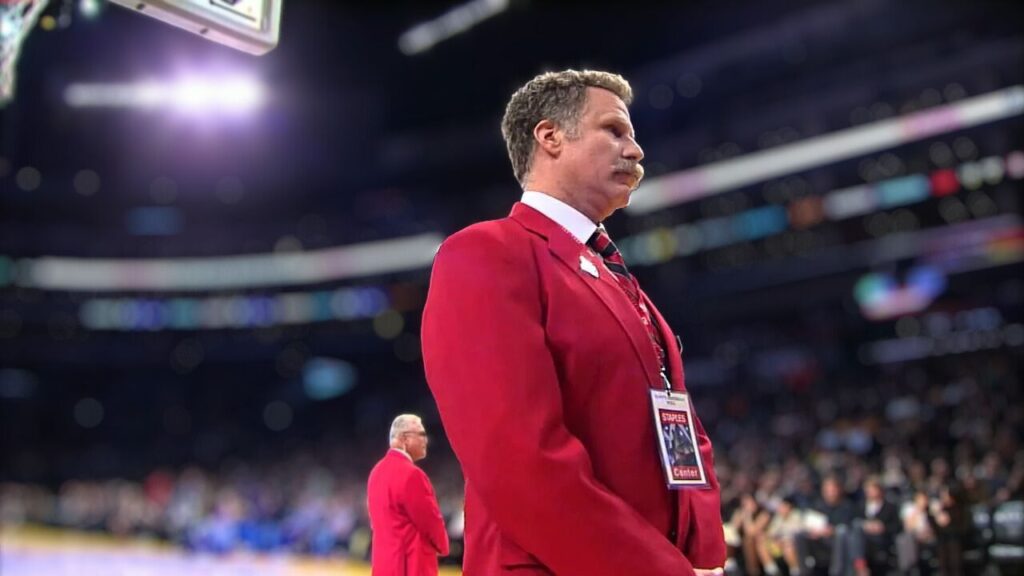Will Ferrell Staples Center Security Guard