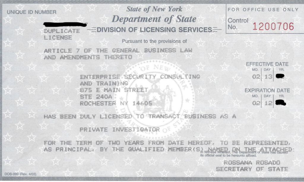 Security License Renewal - Fast Guard